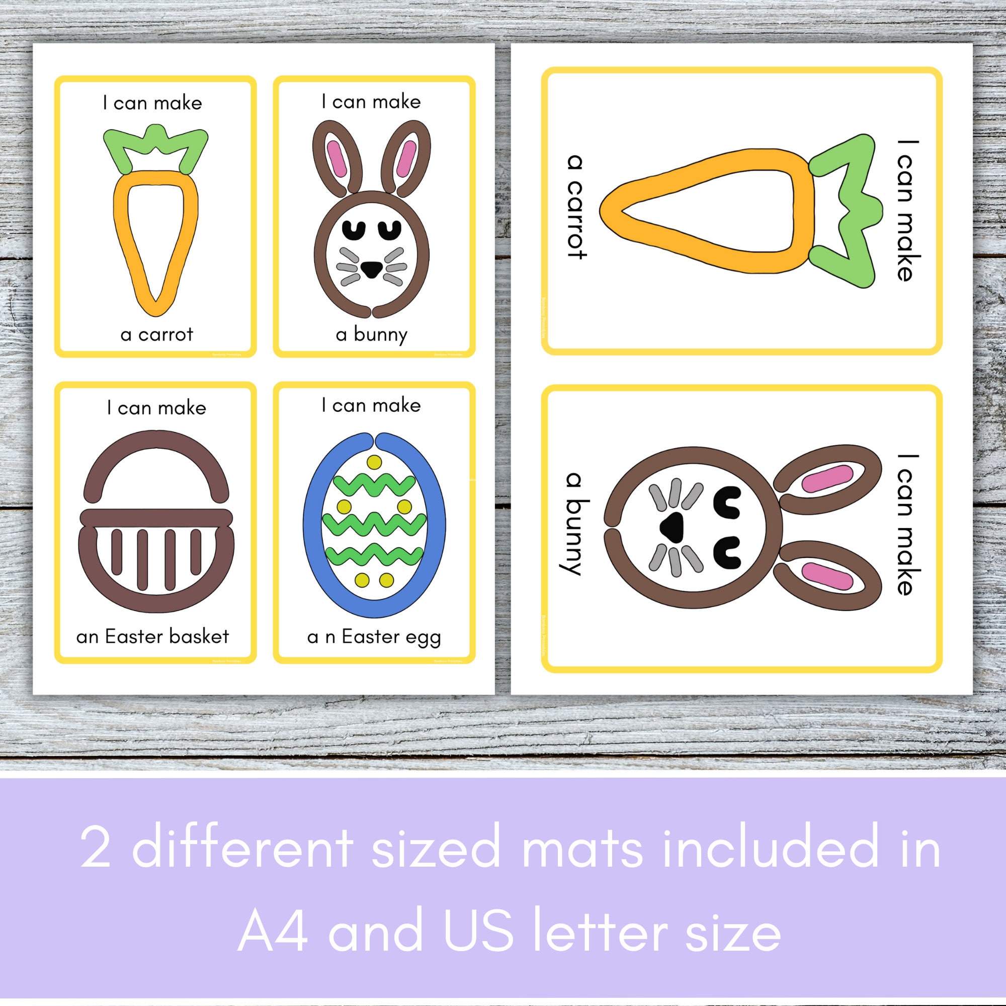 Easter Playdough Mats, Easter Playdough Activity, Easter Preschool ...