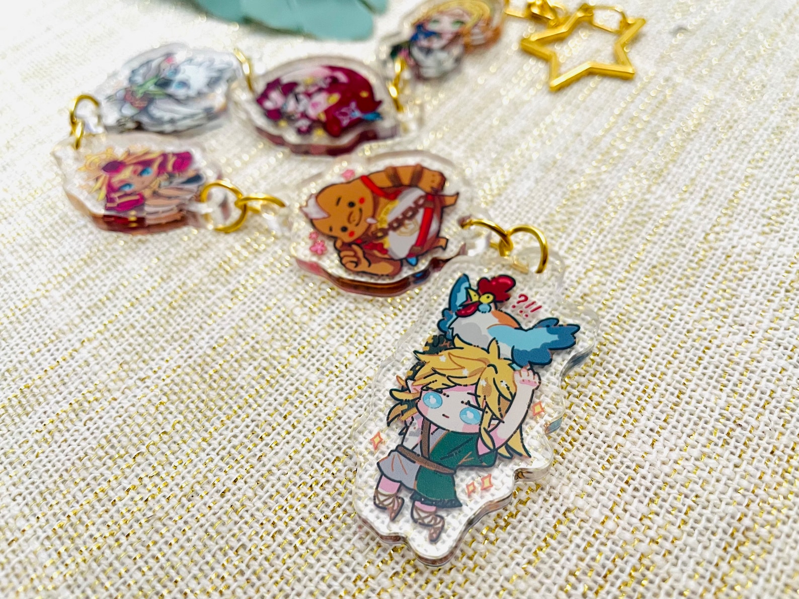 LOZ Legend of Zelda "link Up& Link Down"charm Chain - Etsy