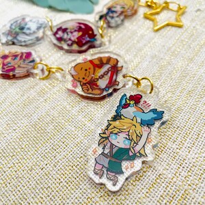 LOZ Legend of Zelda "link Up& Link Down"charm Chain - Etsy
