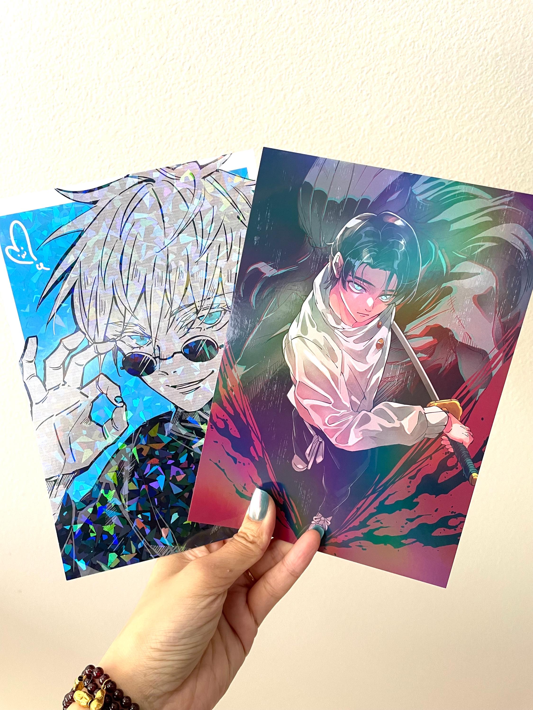 A5 Print｜holographic Print｜anime Print - Etsy