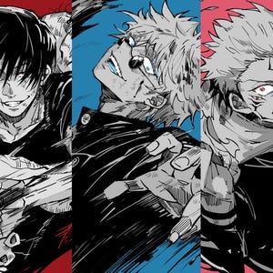 Jujutsu Kaisen Art Print | A5 Holographic Anime Poster - Etsy
