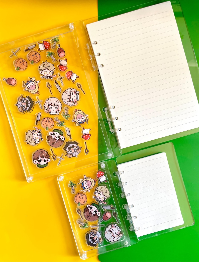 Dungeon Meshi Shaker Notebook - A7/A5 Mini Notepad - Etsy