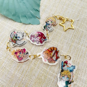 LOZ Legend of Zelda "link Up& Link Down"charm Chain - Etsy