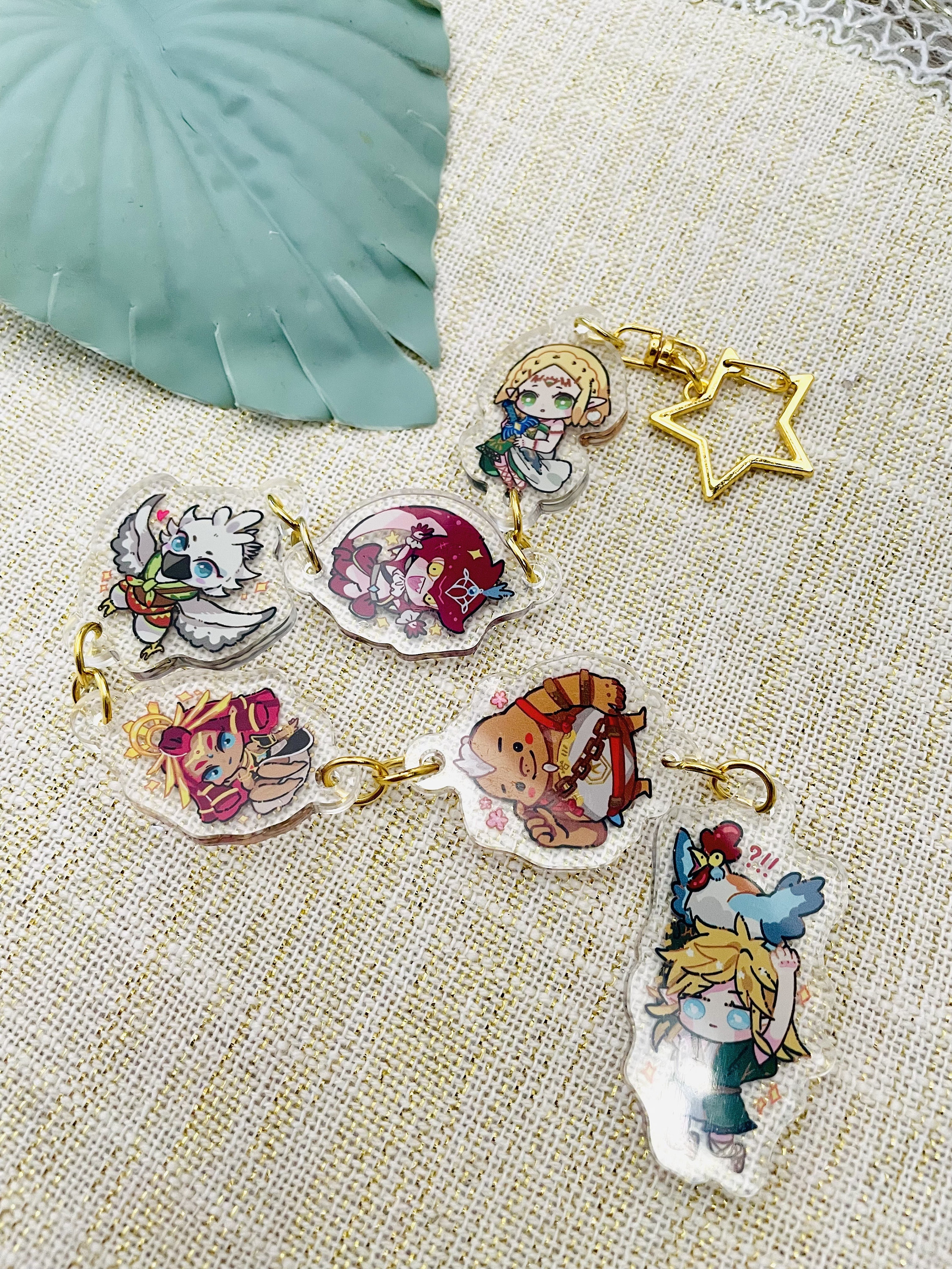 LOZ Legend of Zelda "link Up& Link Down"charm Chain - Etsy