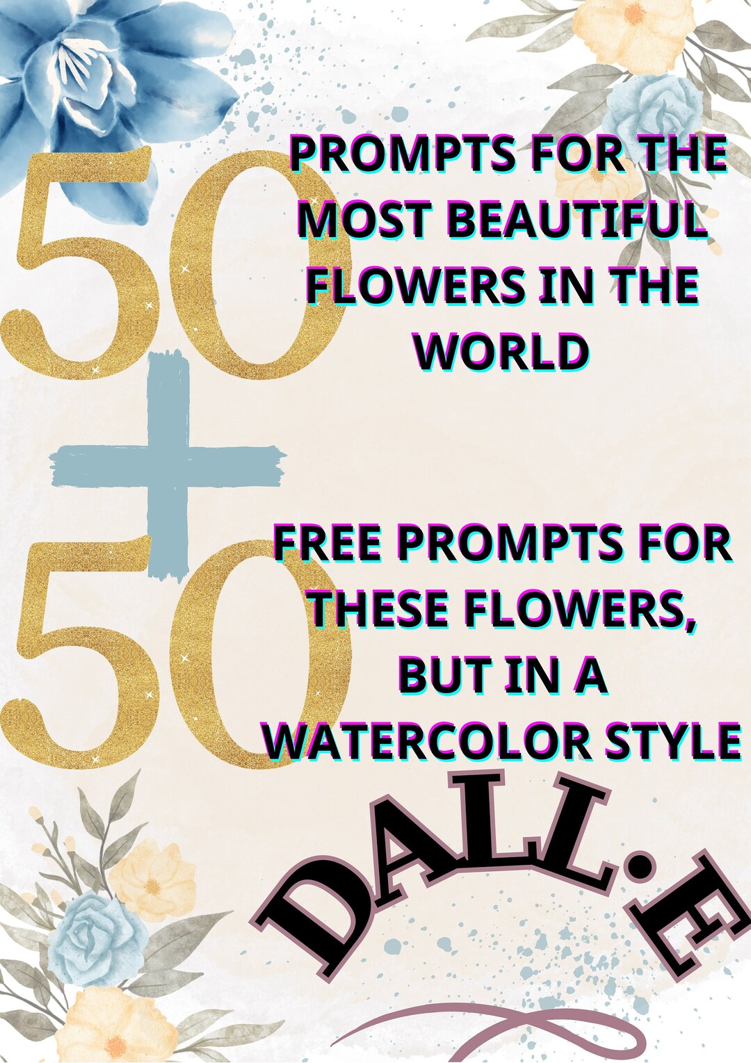 100 Prompts for Dall E, Ai Prompts, Ai Art Digital Download, Pasive ...