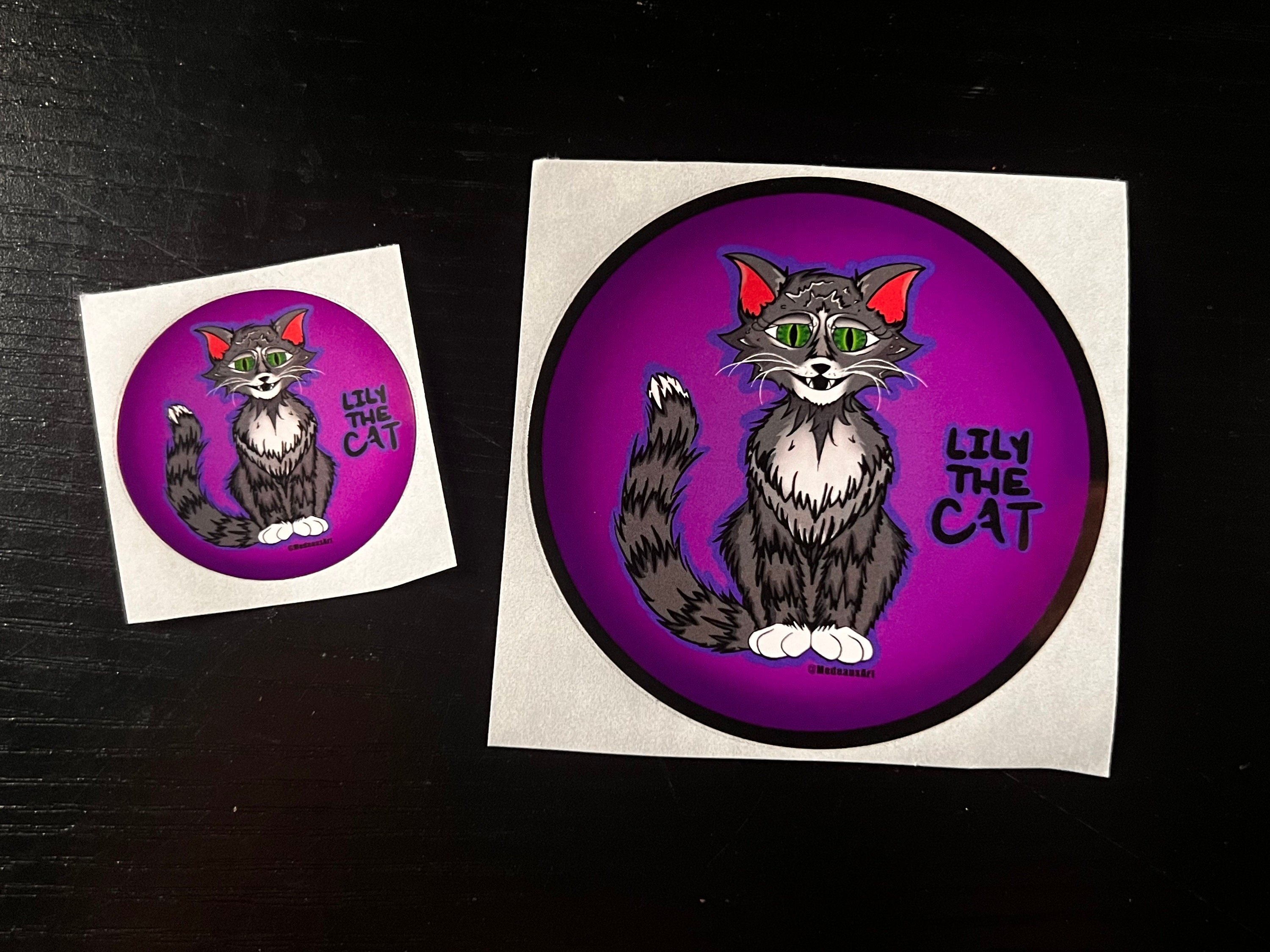 Lily the Cat 3 Inch Round Stickers - Etsy