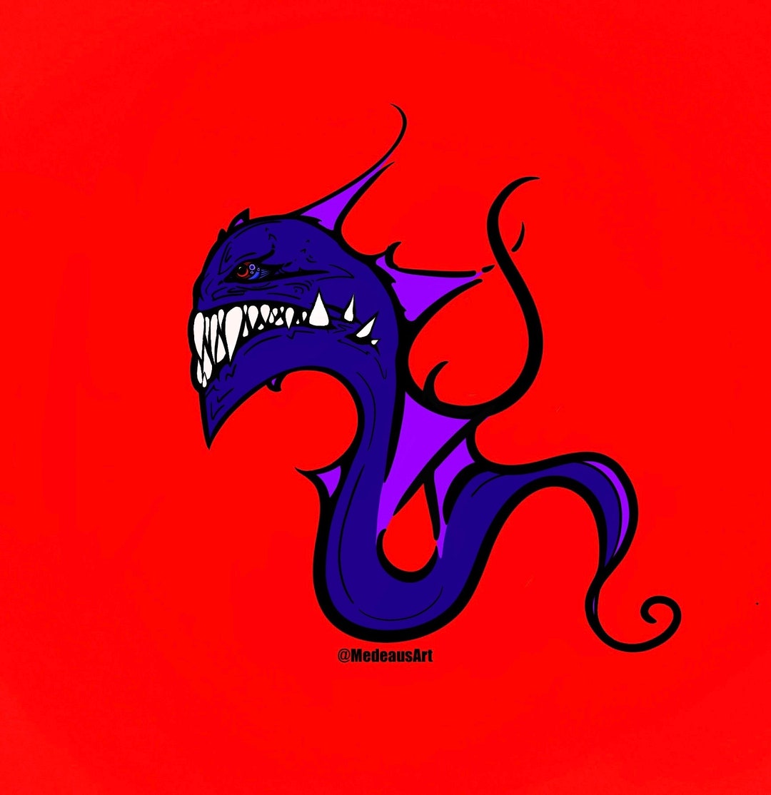 Blue Monster • 2 Inch Round Sticker - Etsy