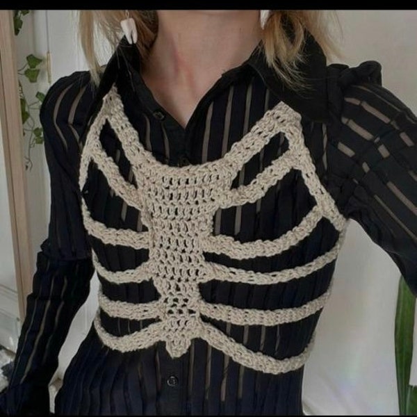 Crochet Skeleton Top Pattern - Etsy