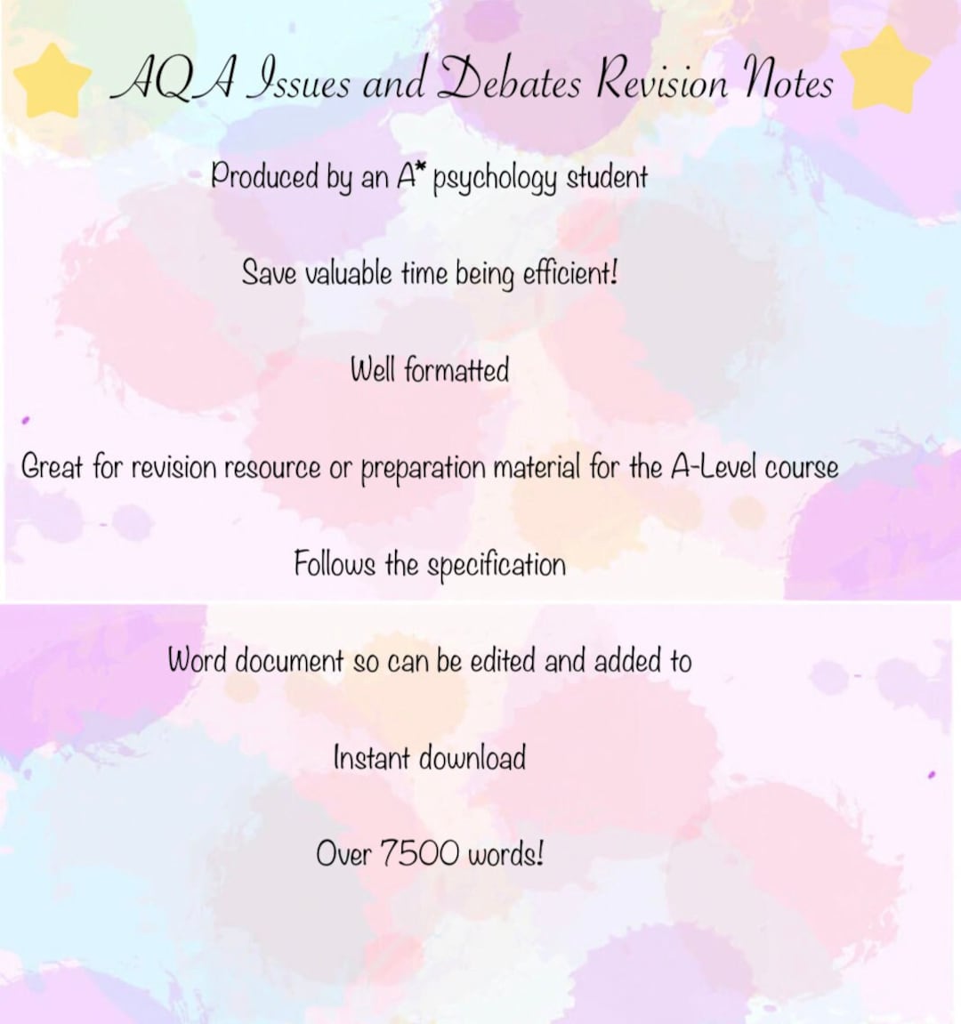 A* AQA A Level Psychology Issues and Debates Revision Notes - Etsy