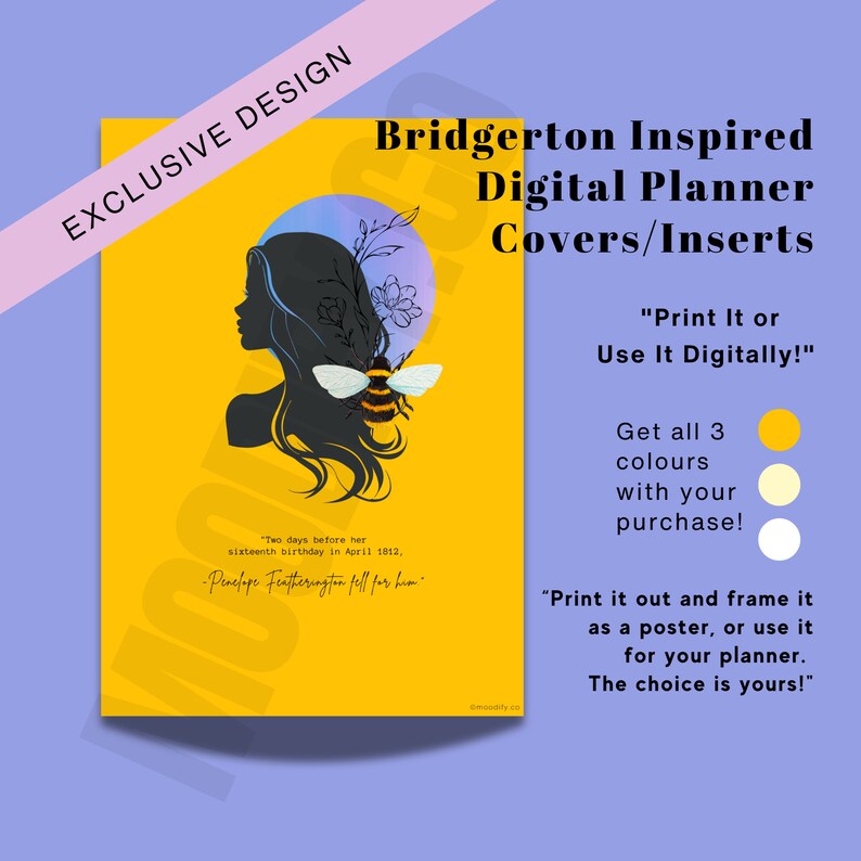 Bridgerton Inspired Planner/journal Inserts Exclusive Design Instant ...