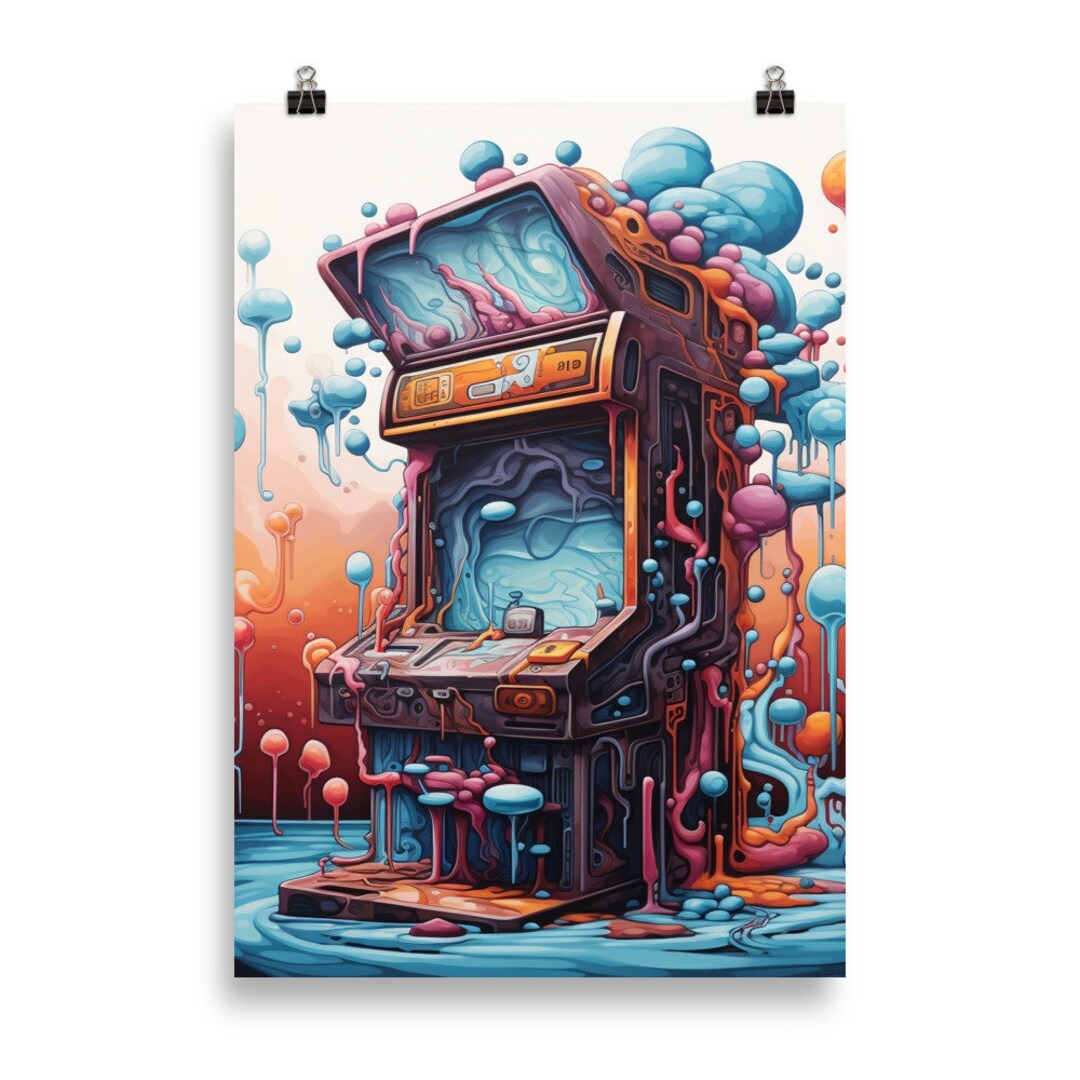 Arcade Machine Poster Digital Print - Etsy