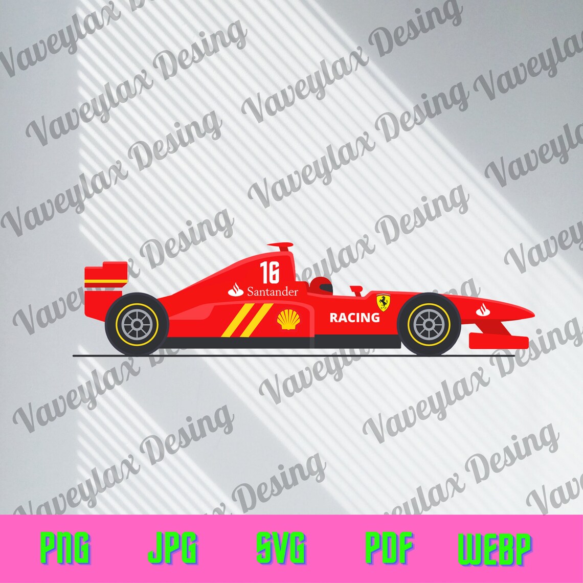 Formula 1 SVG Digital Download Racing Car Design Formual1 Sticker ...