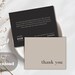 Elegant Thank You Card Template | Beige & Black Business Branding ...