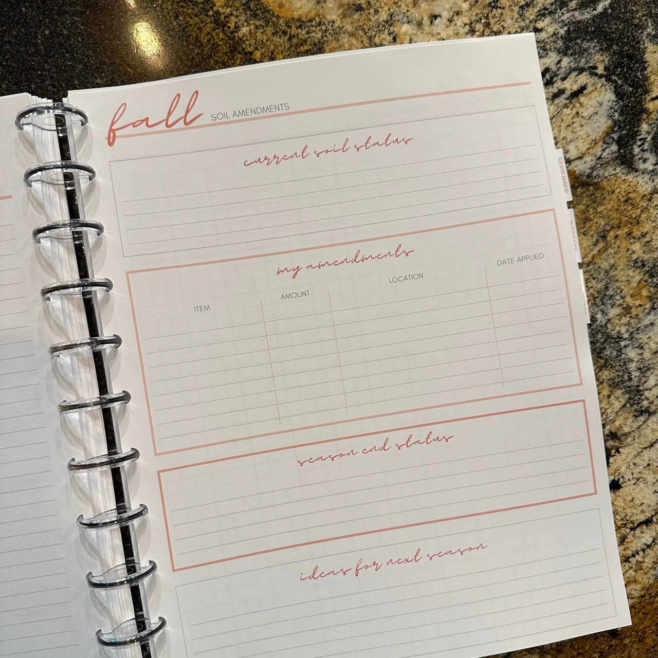Homestead Planner Garden Planner, Discbound Garden Planner, Garden ...