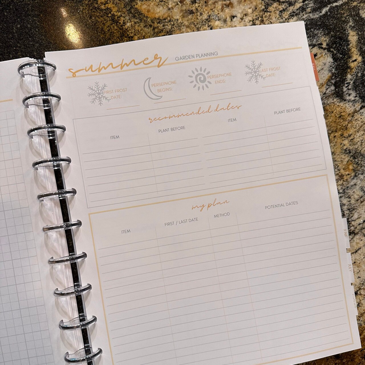 Homestead Planner Garden Planner, Discbound Garden Planner, Garden ...