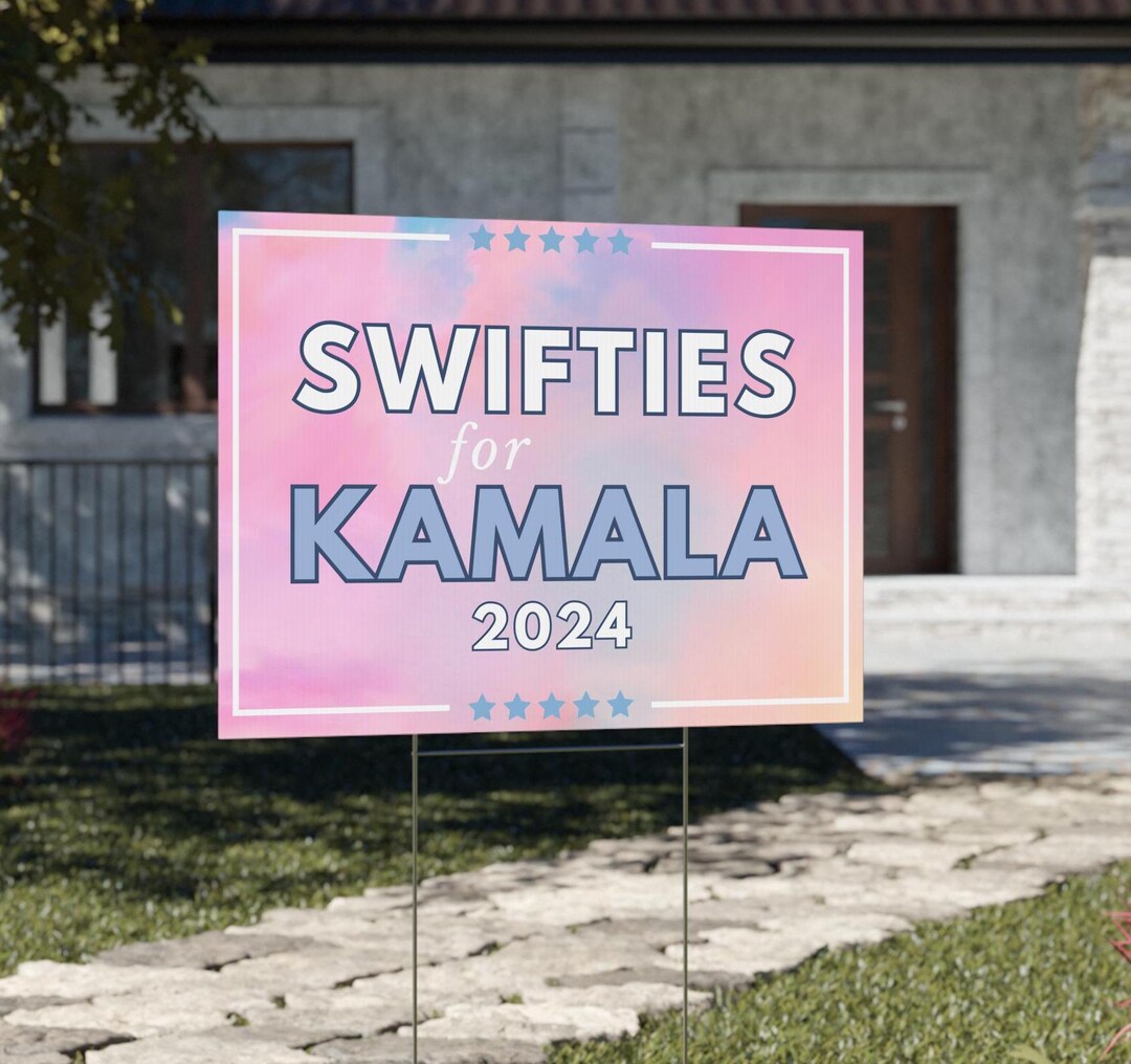 Swifties for Kamala 2024, Kamala Harris Yard Sign, With Stand, Kamala ...
