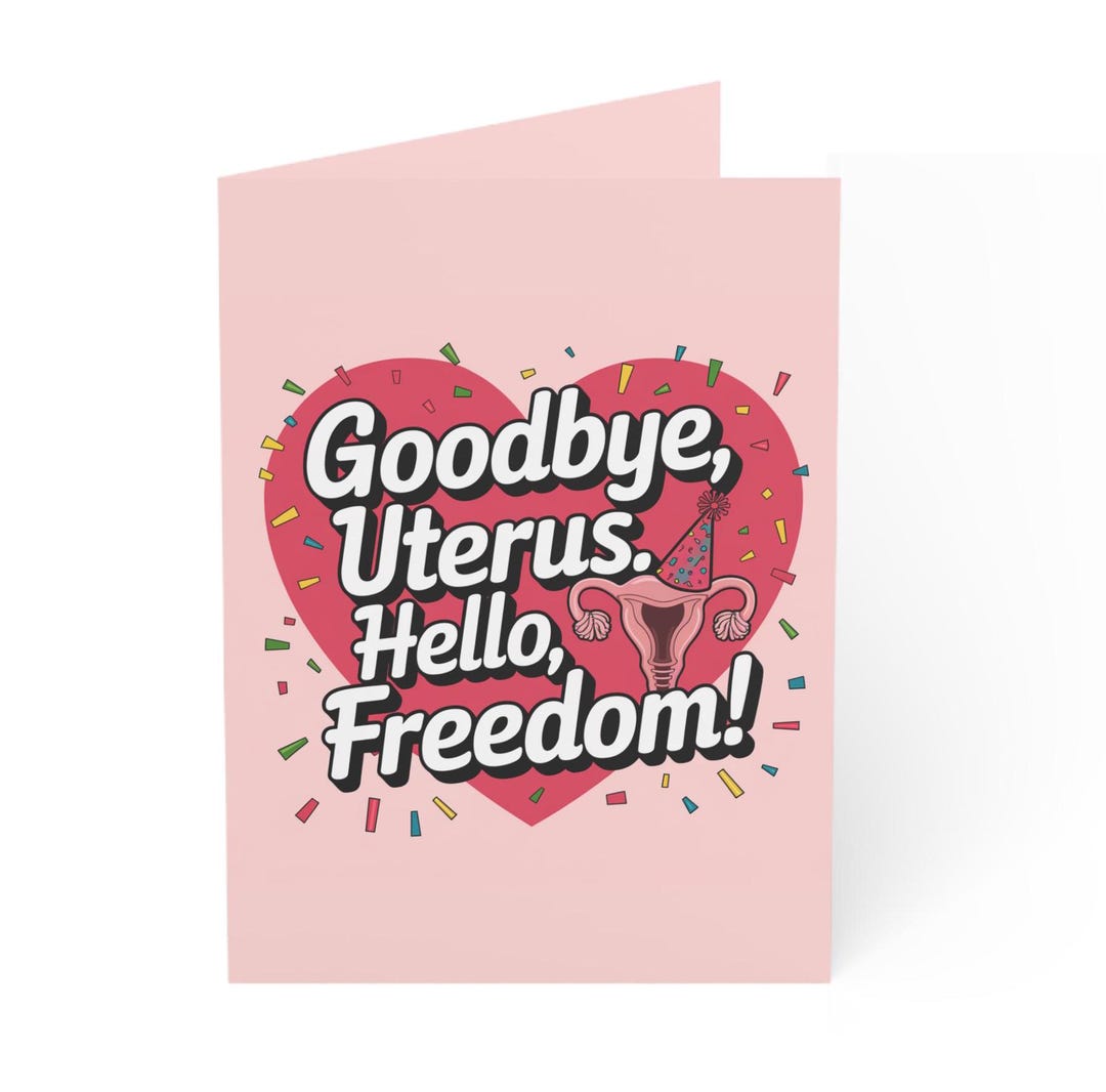 Goodbye Uterus Hysterectomy Surgery Cards Hysterectomy Celebrate ...