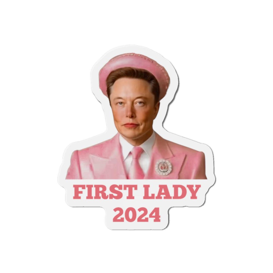 Anti Elon Tesla First Lady Car Magnet, Anti Elon Musk Tesla, Tesla ...