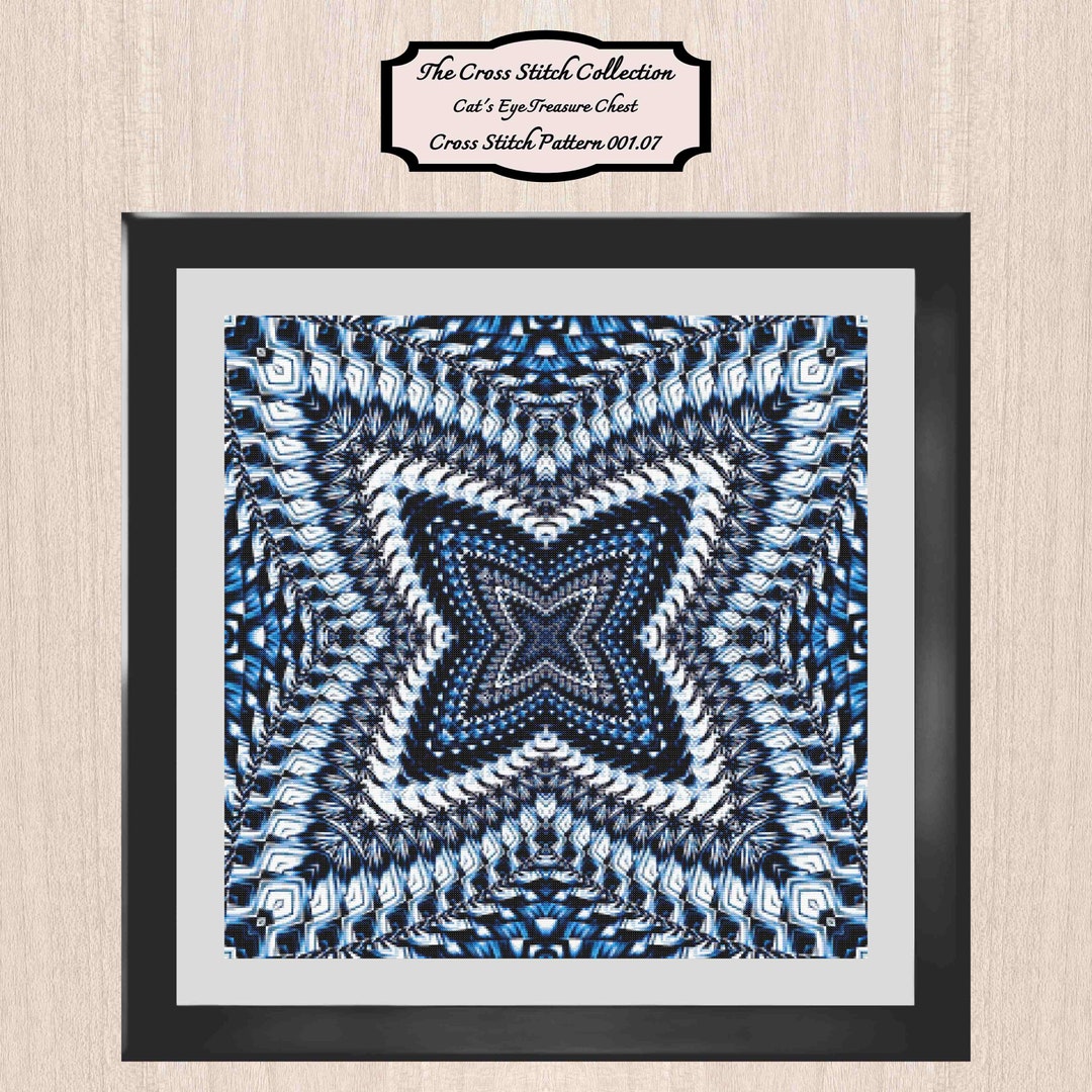 Cross Stitch Pattern 001.07. the Cross Stitch Collection. Modern Art ...