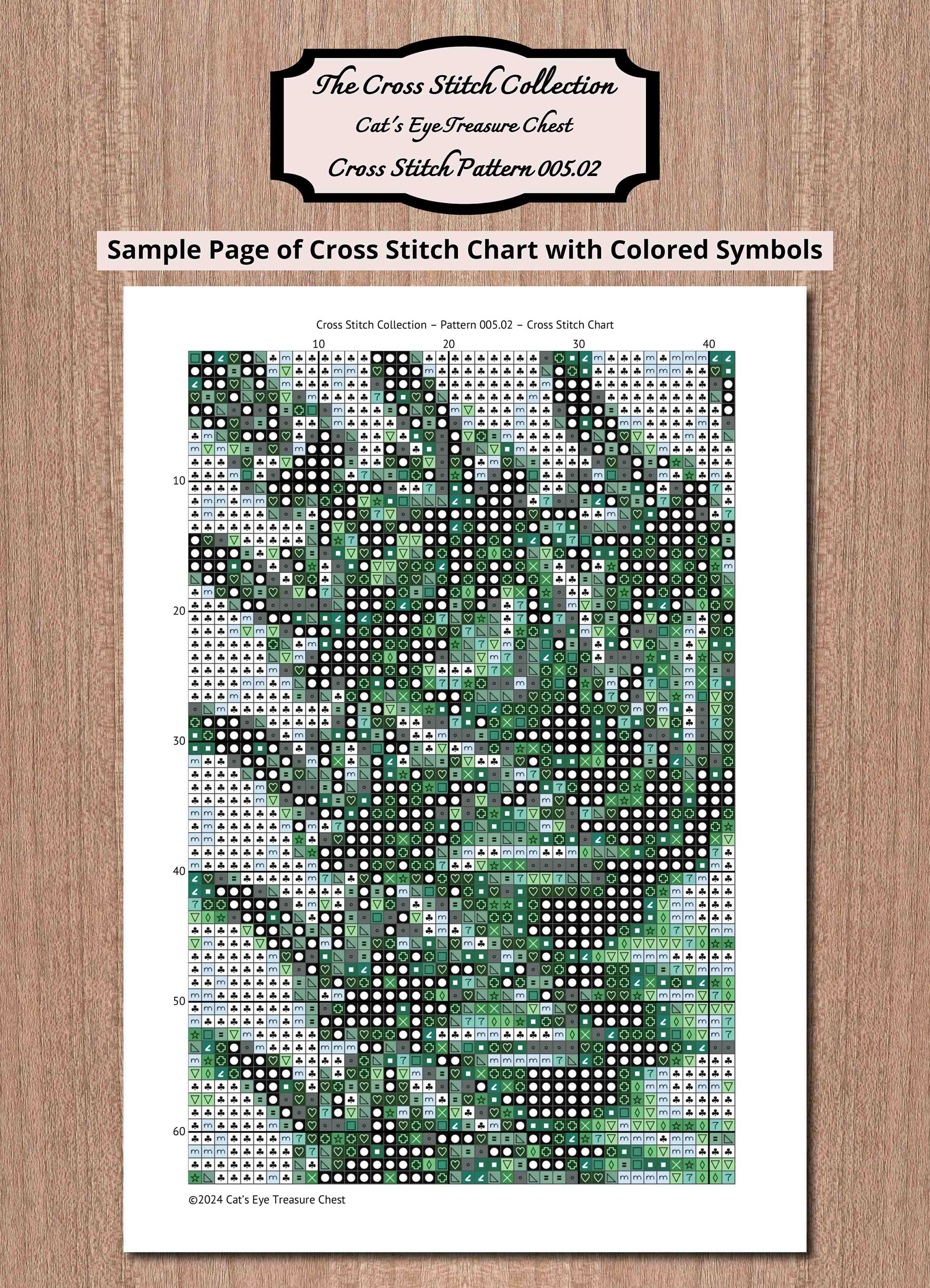 Cross Stitch Pattern 005.02. the Cross Stitch Collection. Modern Art ...