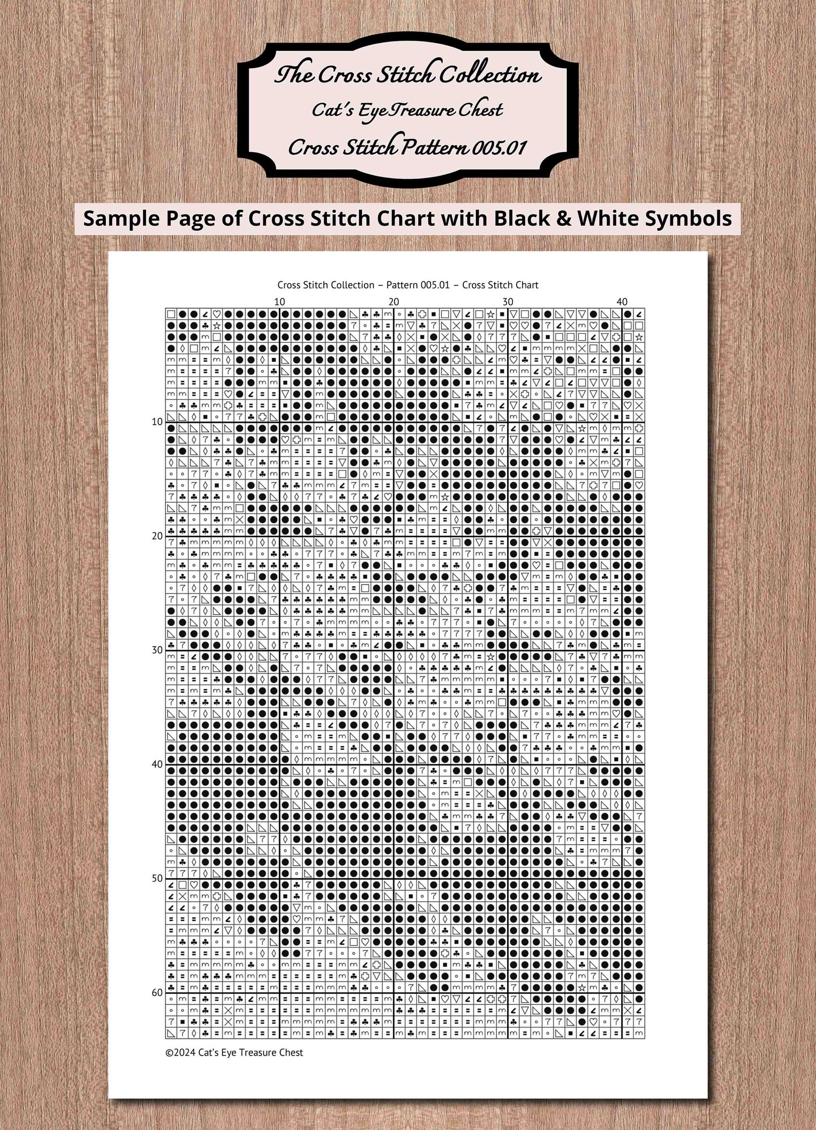 Cross Stitch Pattern 005.01. the Cross Stitch Collection. Modern Art ...