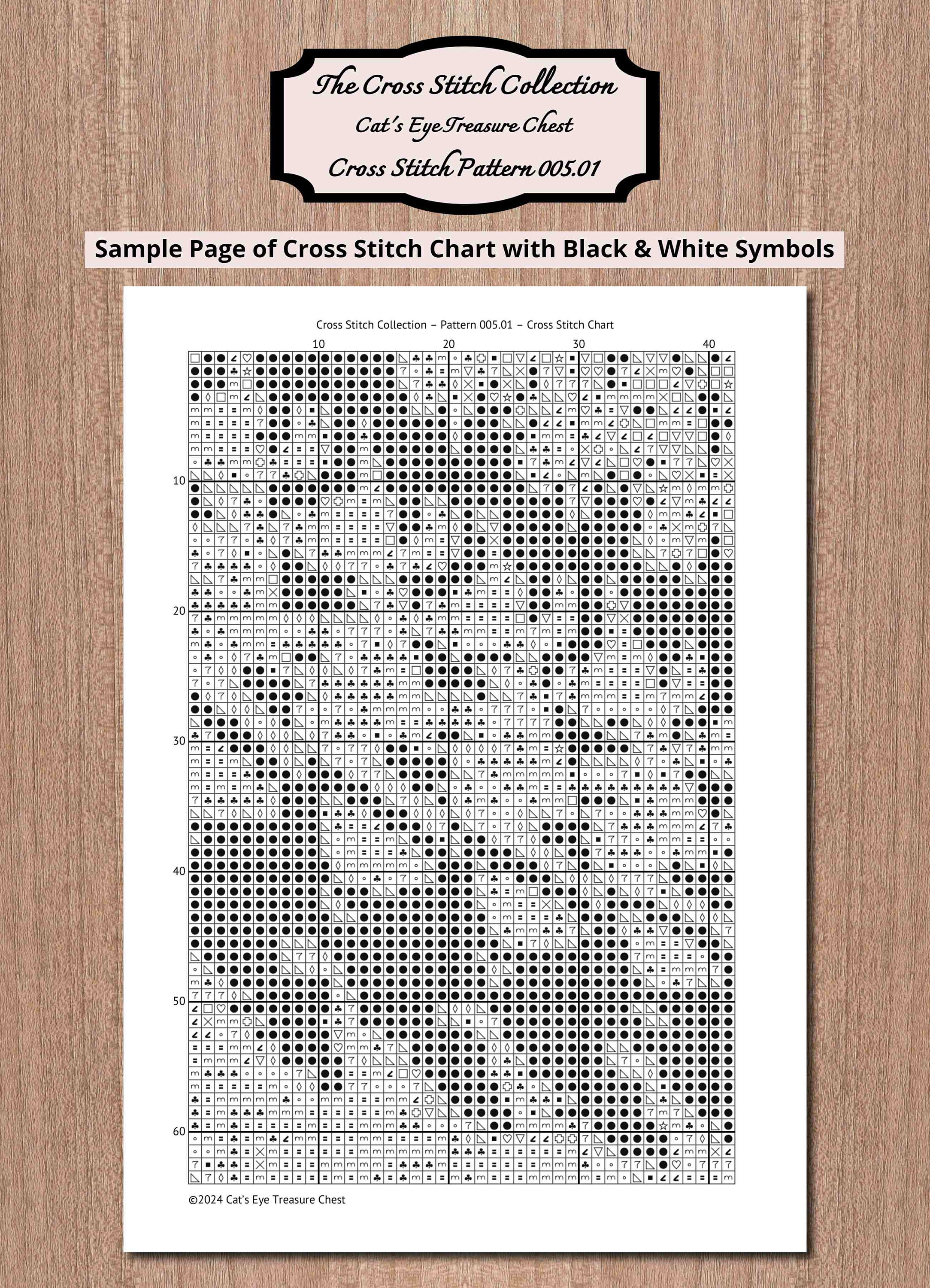 Cross Stitch Pattern 005.01. the Cross Stitch Collection. Modern Art ...