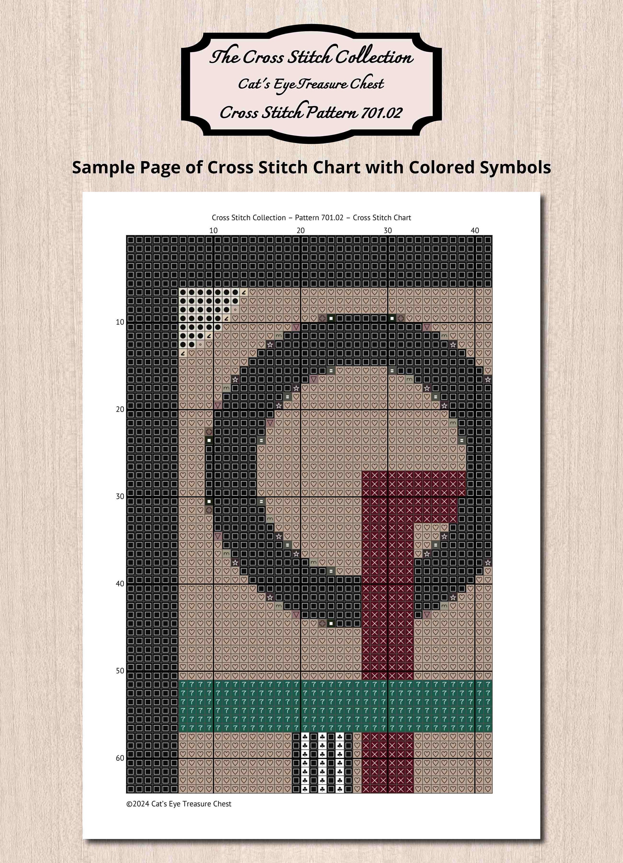 Cross Stitch Pattern 701.02. the Cross Stitch Collection. Modern Art ...