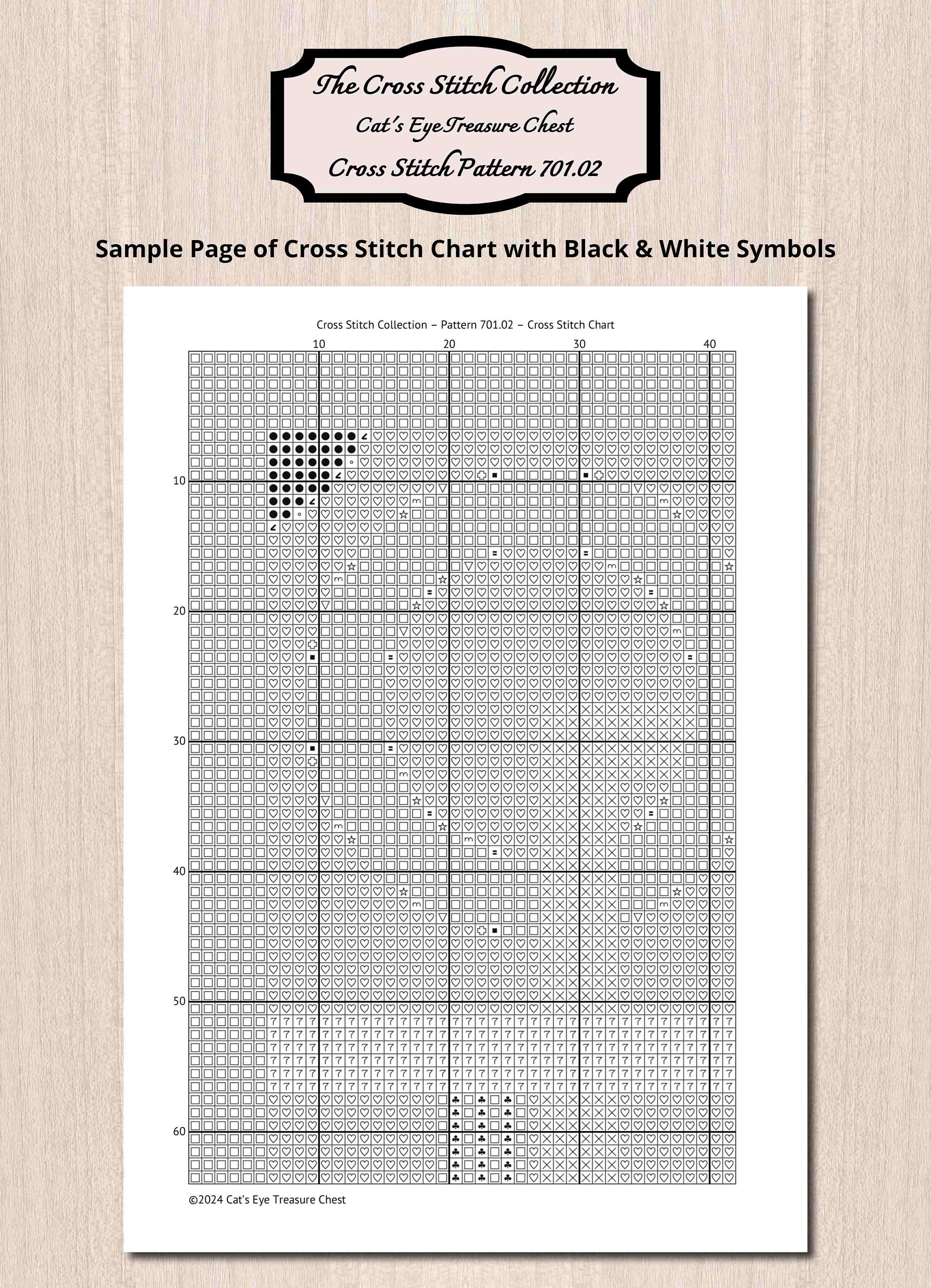 Cross Stitch Pattern 701.02. the Cross Stitch Collection. Modern Art ...