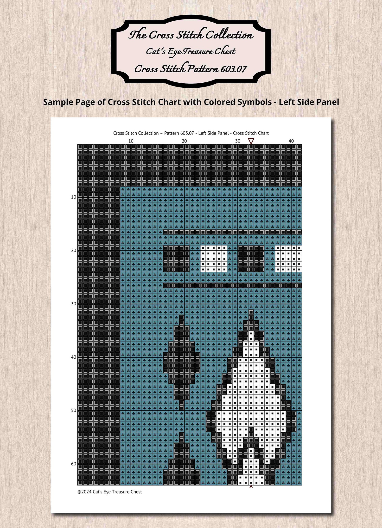 Retro Cross Stitch Pattern 603.07. Mid-century Cross Stitch, Modern Art ...