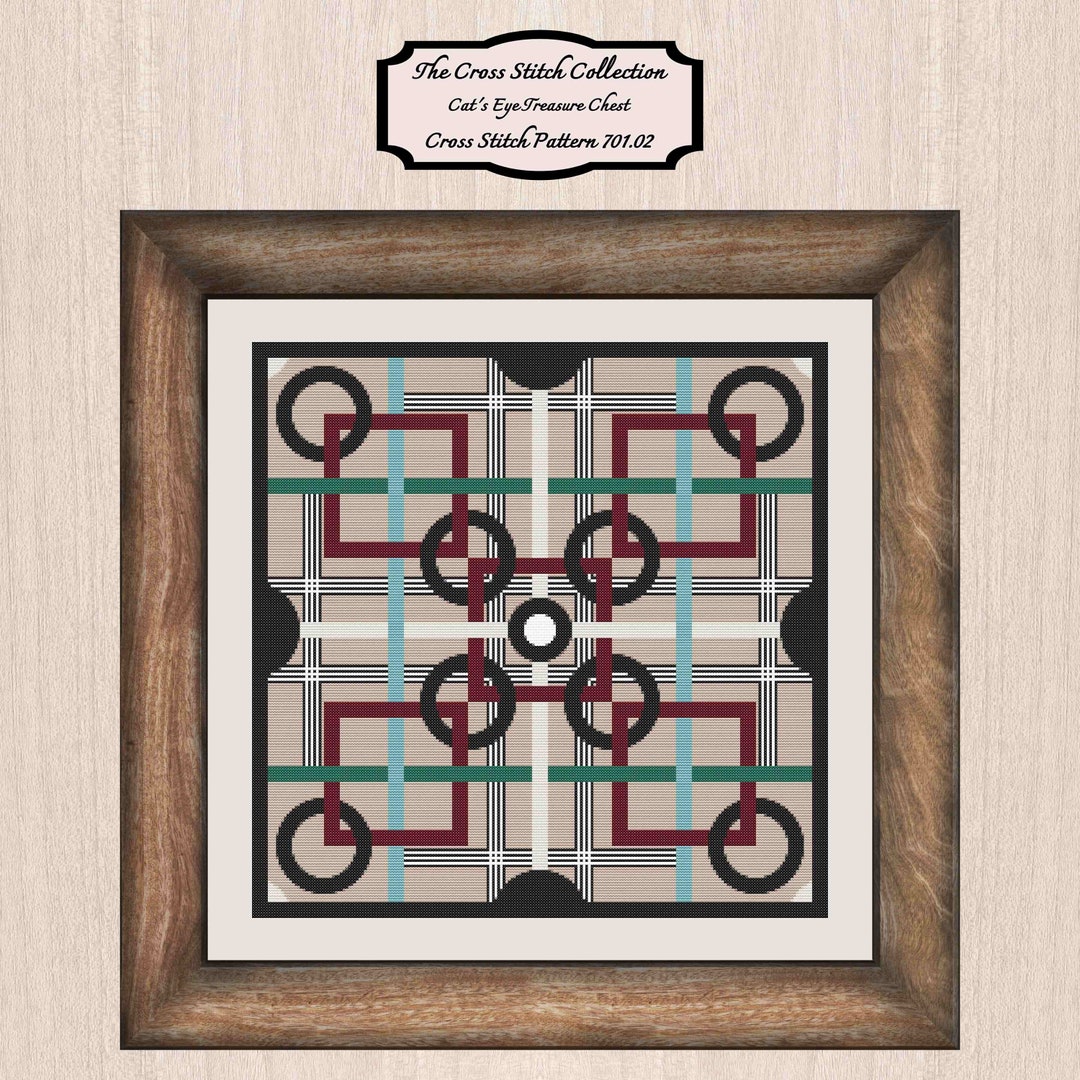 Cross Stitch Pattern 701.02. the Cross Stitch Collection. Modern Art ...