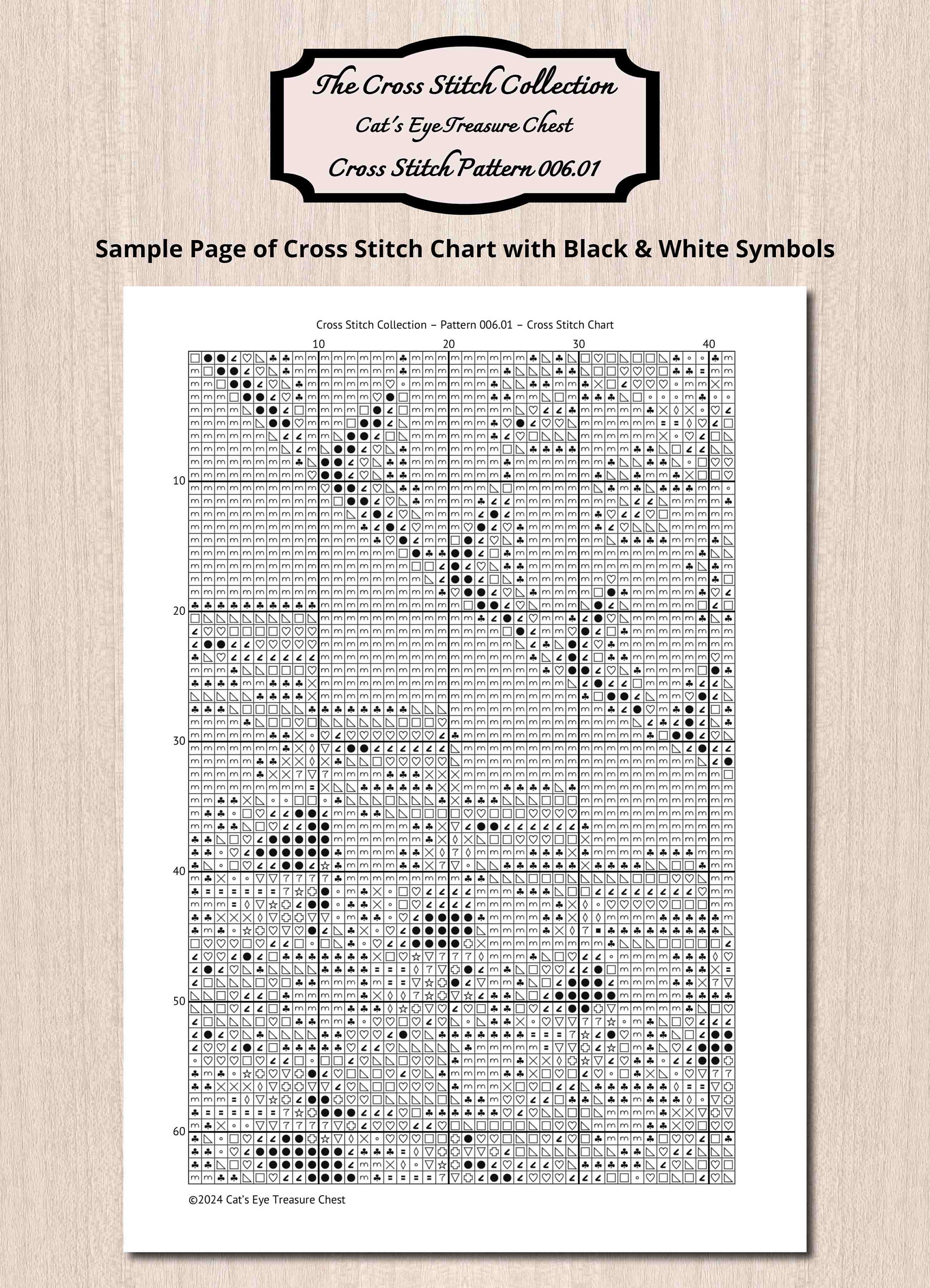 Modern Art Cross Stitch Pattern 006.01. Art Deco Cross Stitch ...