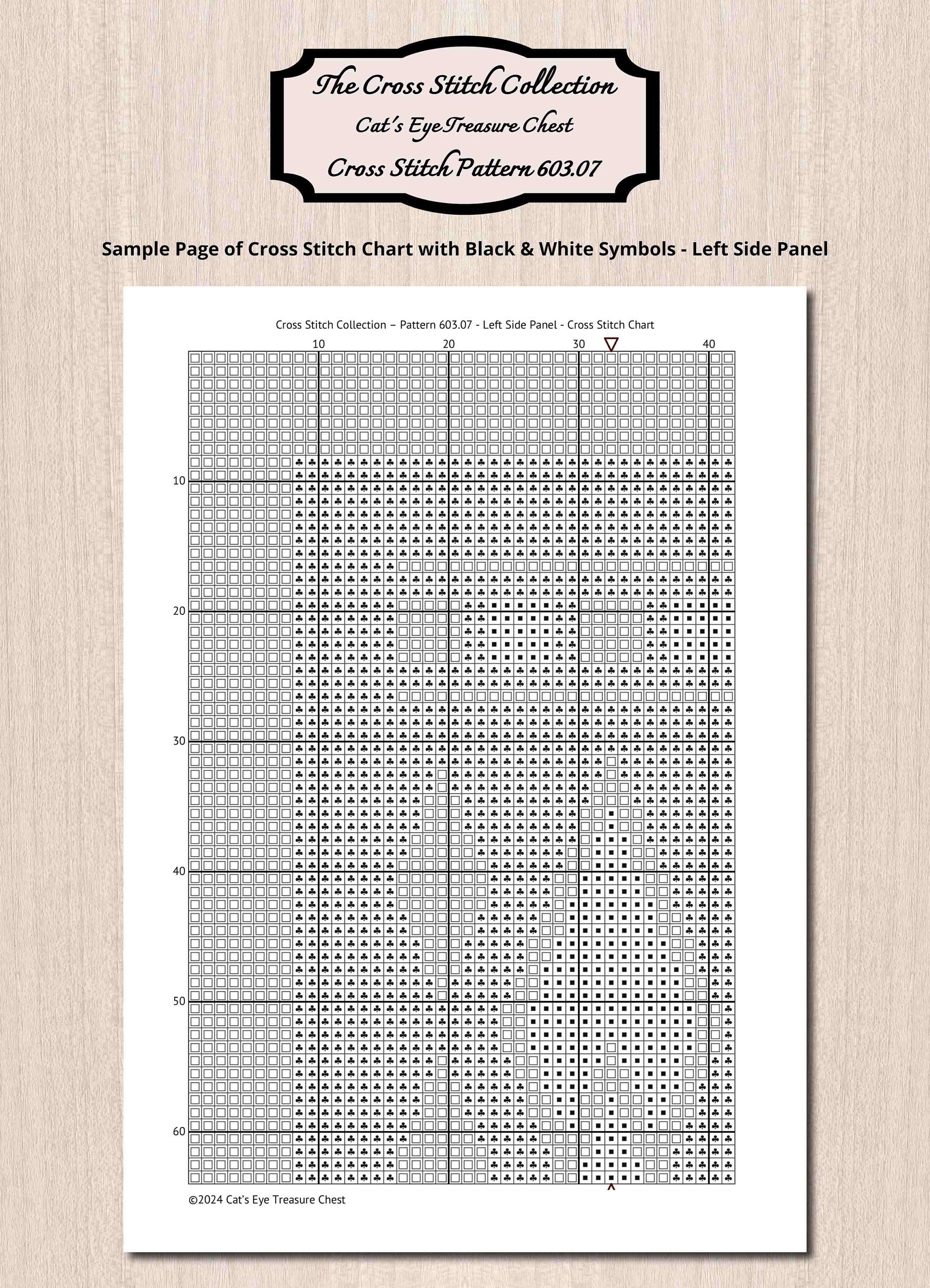 Retro Cross Stitch Pattern 603.07. Mid-century Cross Stitch, Modern Art ...