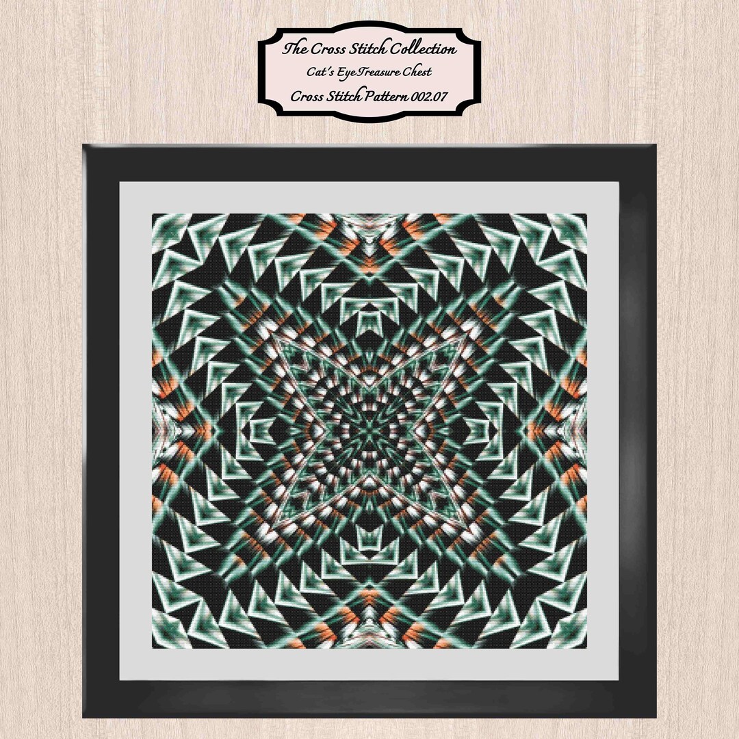 Southwest Cross Stitch Pattern 002.07. Cross Stitch, Modern Art Cross ...