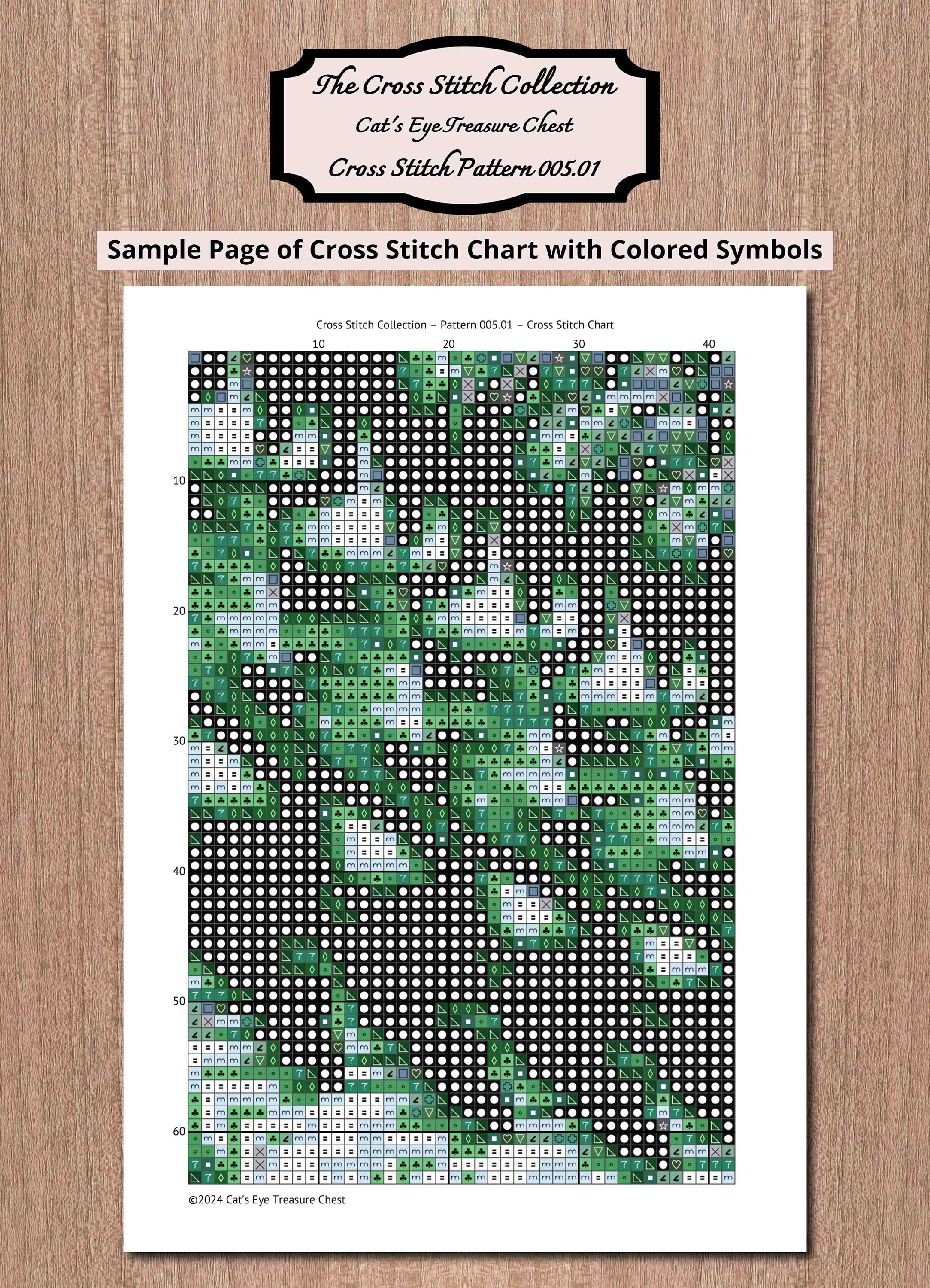 Cross Stitch Pattern 005.01. the Cross Stitch Collection. Modern Art Cross Stitch, Art Deco ...