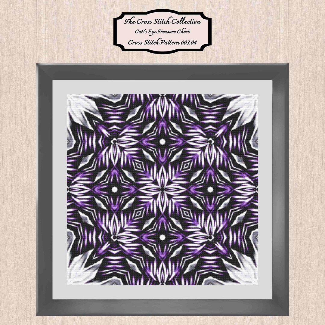 Cross Stitch Pattern 003.04. the Cross Stitch Collection. Modern Art ...