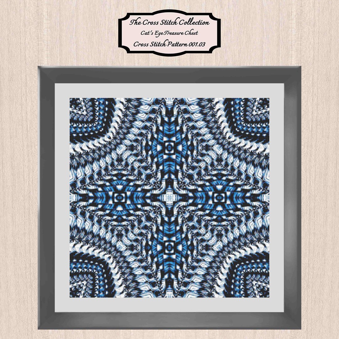 Cross Stitch Pattern 001.03. the Cross Stitch Collection. Modern Art ...