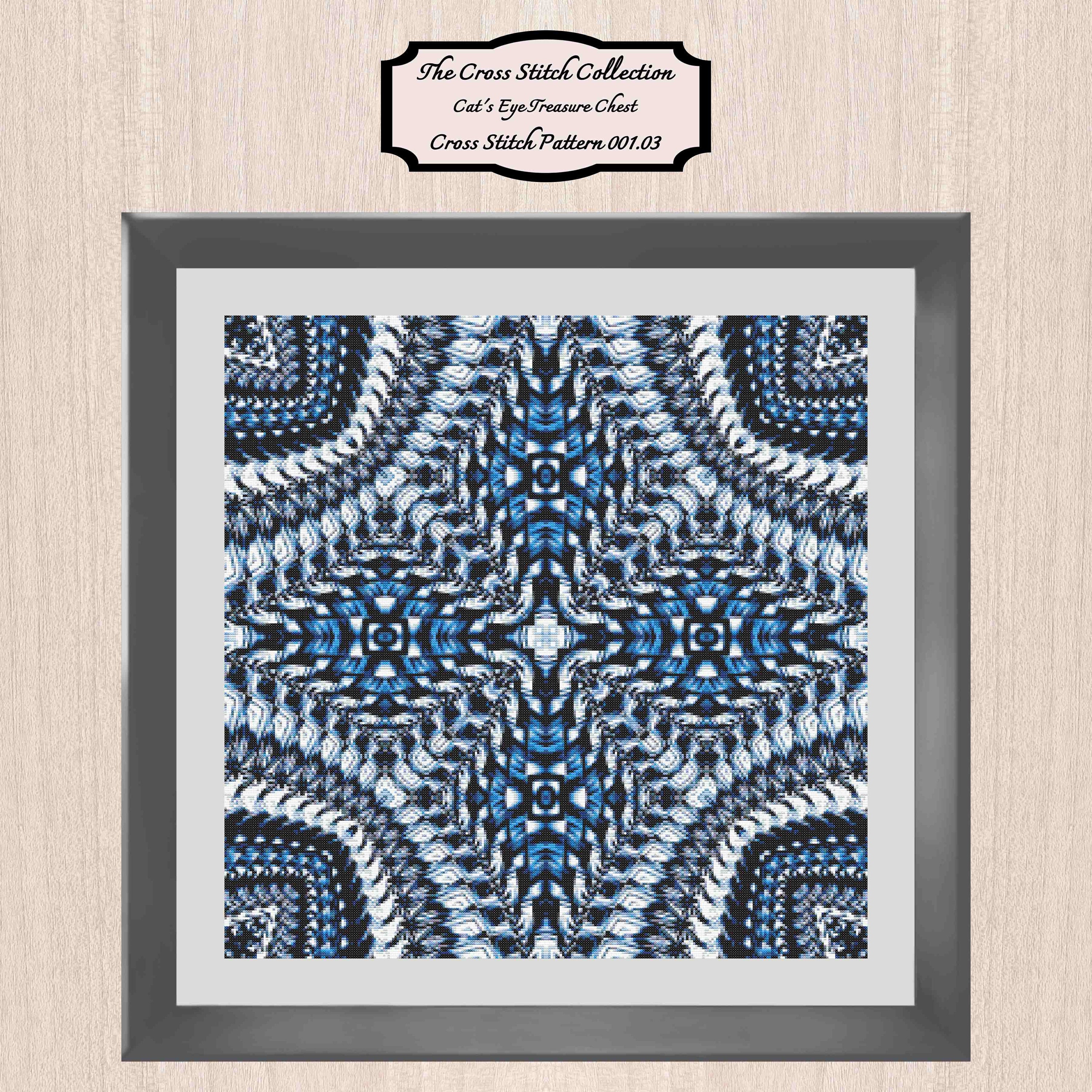 Cross Stitch Pattern 001.03. the Cross Stitch Collection. Modern Art ...