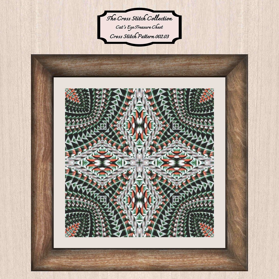 Southwest Cross Stitch Pattern 002.03. Cross Stitch, Modern Art Cross ...