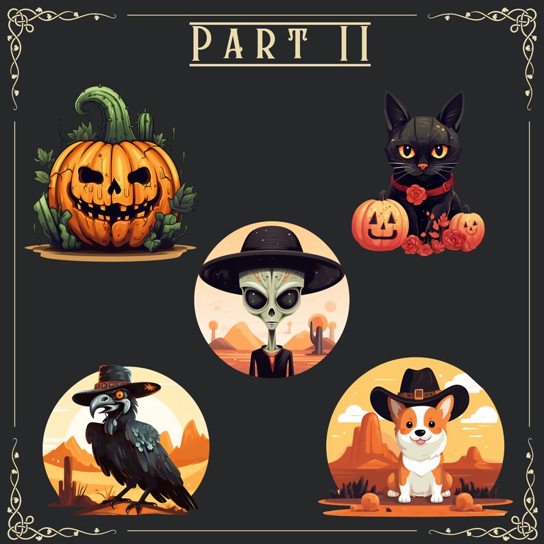 20 PNG Spooky Clipart Collection, Halloween Western Transparent ...