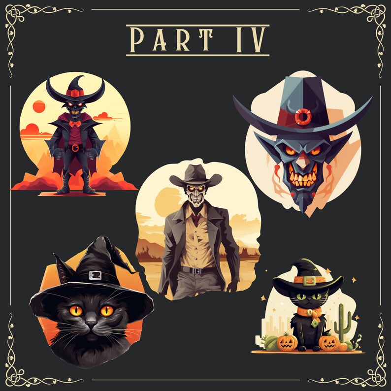 20 PNG Spooky Clipart Collection, Halloween Western Transparent ...