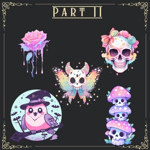 20 PNG Spooky Clipart Collection, Halloween Pastel, Transparent ...