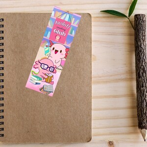 Colorful Axolotl Digital Printable Bookmark 2 Pcs Set - Etsy