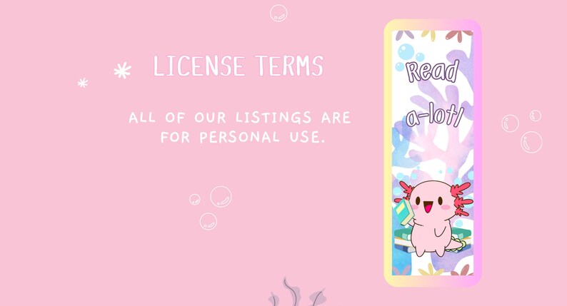 Colorful Axolotl Digital Printable Bookmark 2 Pcs Set - Etsy