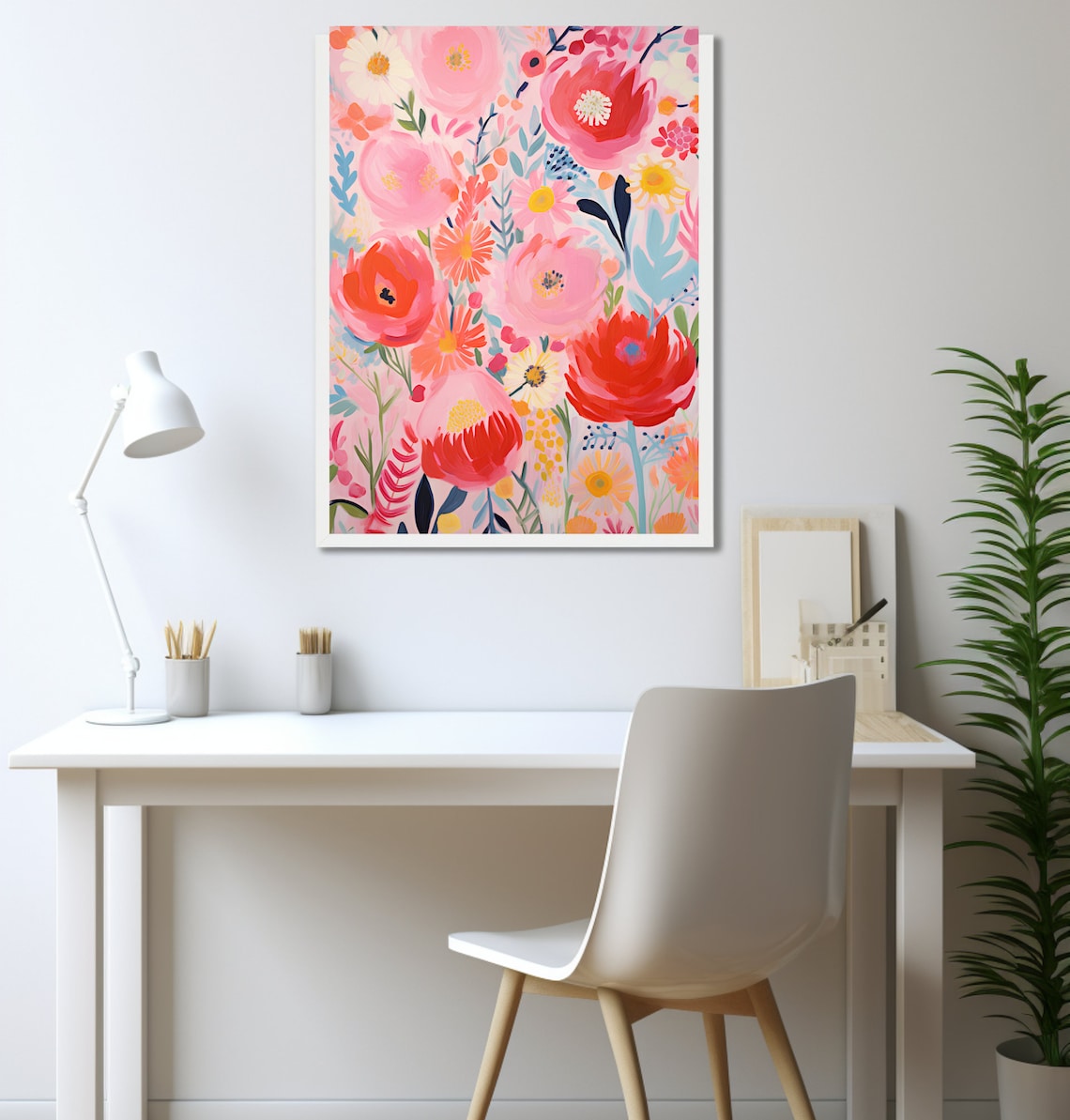 Abstract Floral Botanical Wall Art Colorful Art Abstract Wall Art ...