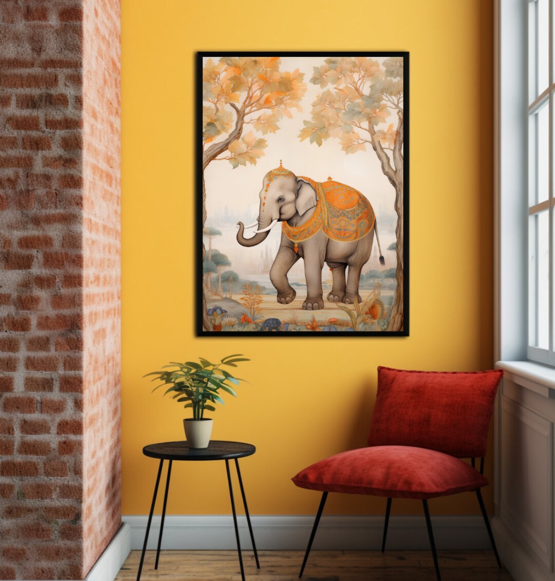 Indian Art, Folk Art Nature Poster Prints, Living Room Decor, Printable ...