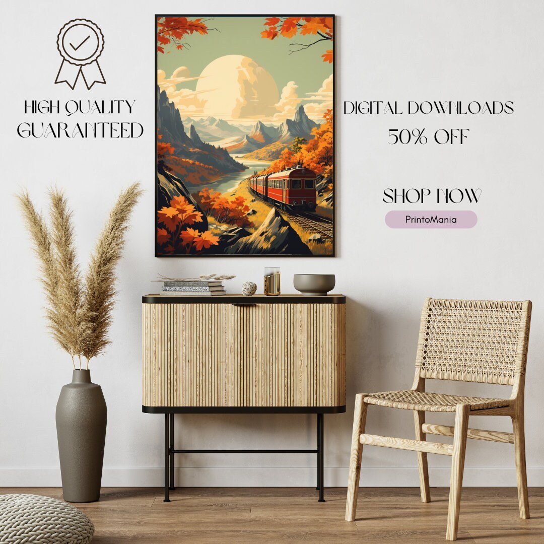 LMS Best Way Travel Print 4 in 1 Bundle Adventure Travel Poster Digital ...