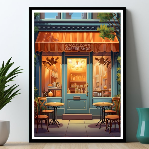 Cafe Poster - Etsy