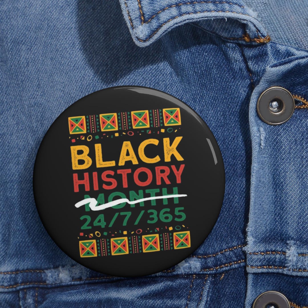 Black History Month Pin Buttons Celebrate Diversity, Support Heritage ...