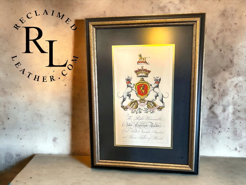 Authentic 18th Century Heraldic Family Crests, Circa 1764 John Chetwynd ...