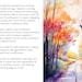 Reverse Coloring Pages - Fall Foliage Bundle - 25 Unique Watercolor ...
